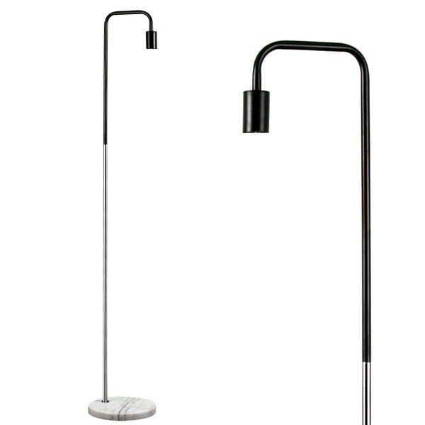 Silver & Black Floor Standing Lamp – Steepletone UK LTD