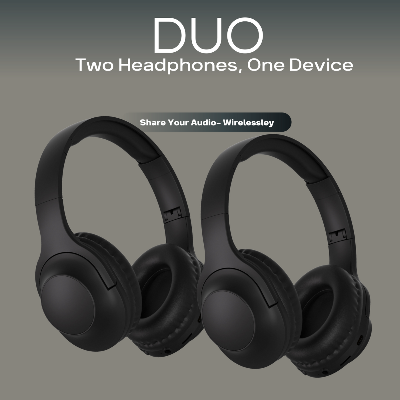 Duo Set of 2 Wireless Headphones – Steepletone UK LTD