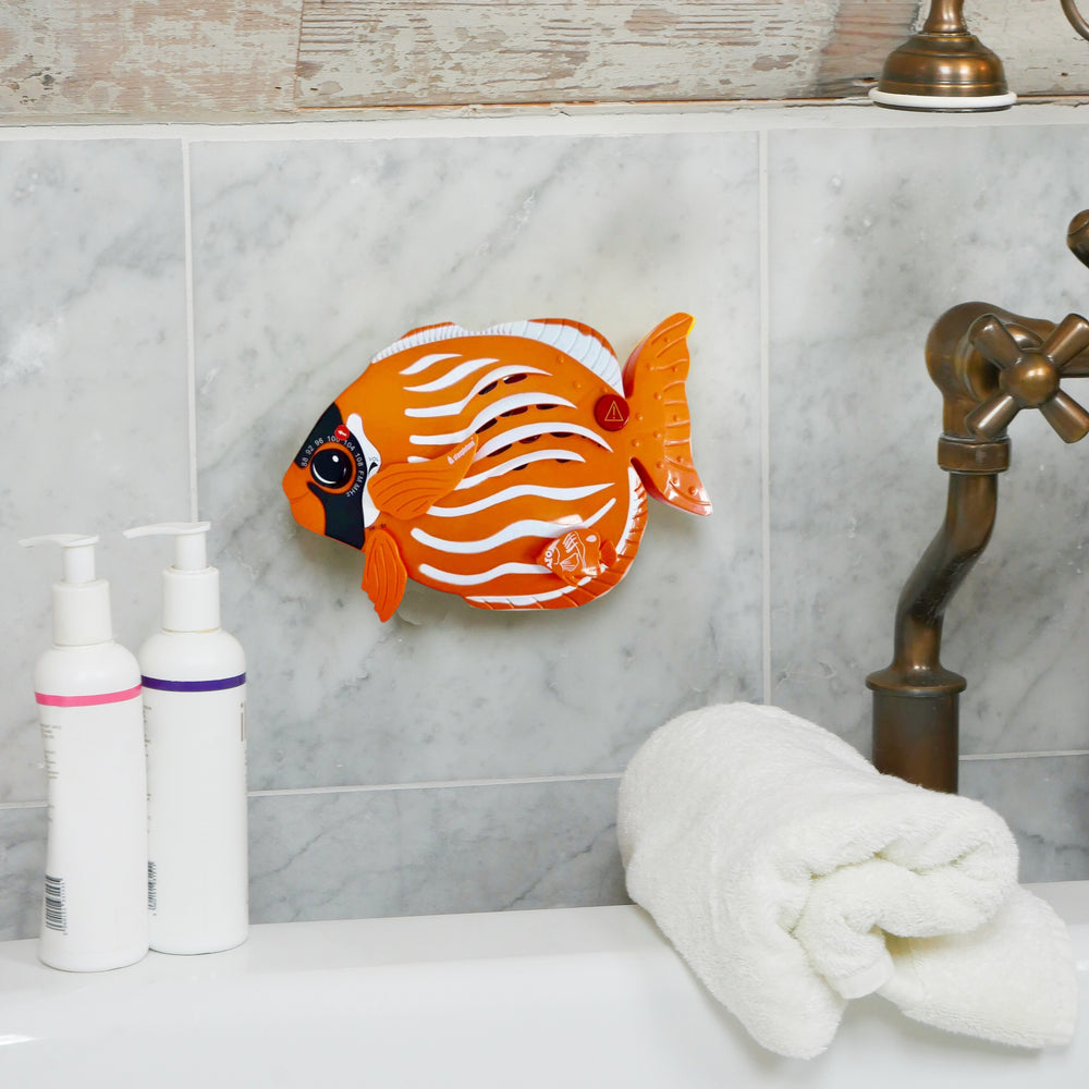 Fish Shower Radio And Bluetooth Speaker- Orange & White – Steepletone ...